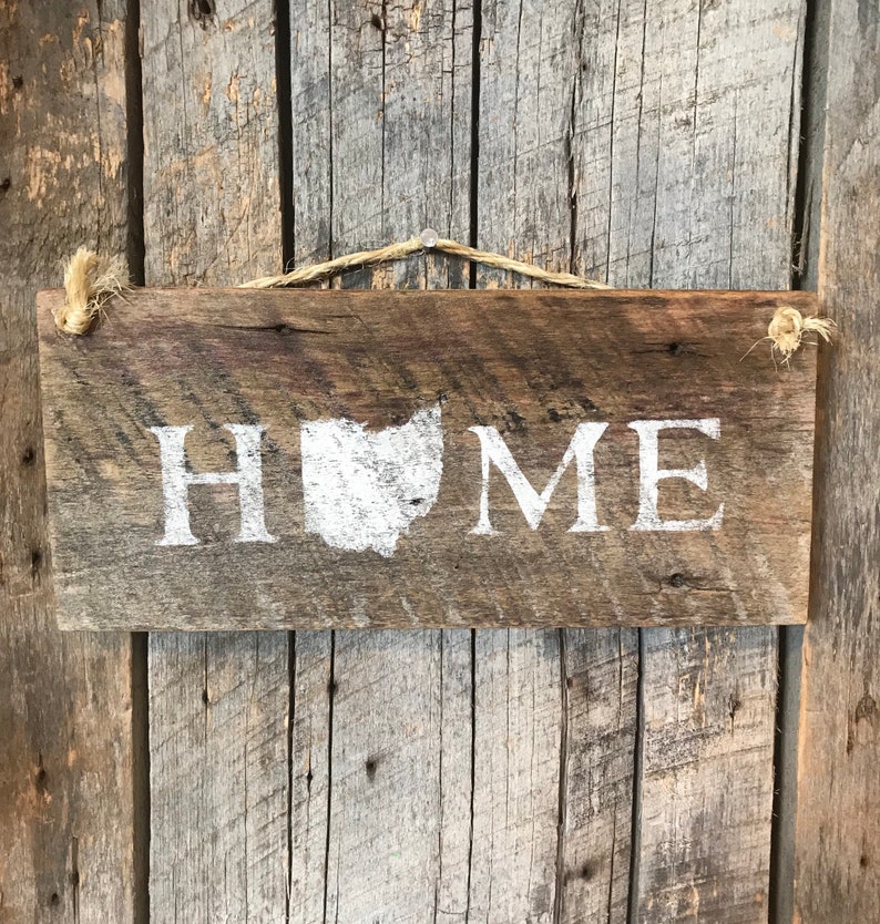 Ohio Home State Sign Ohio Home Wall Decor State Art - Etsy
