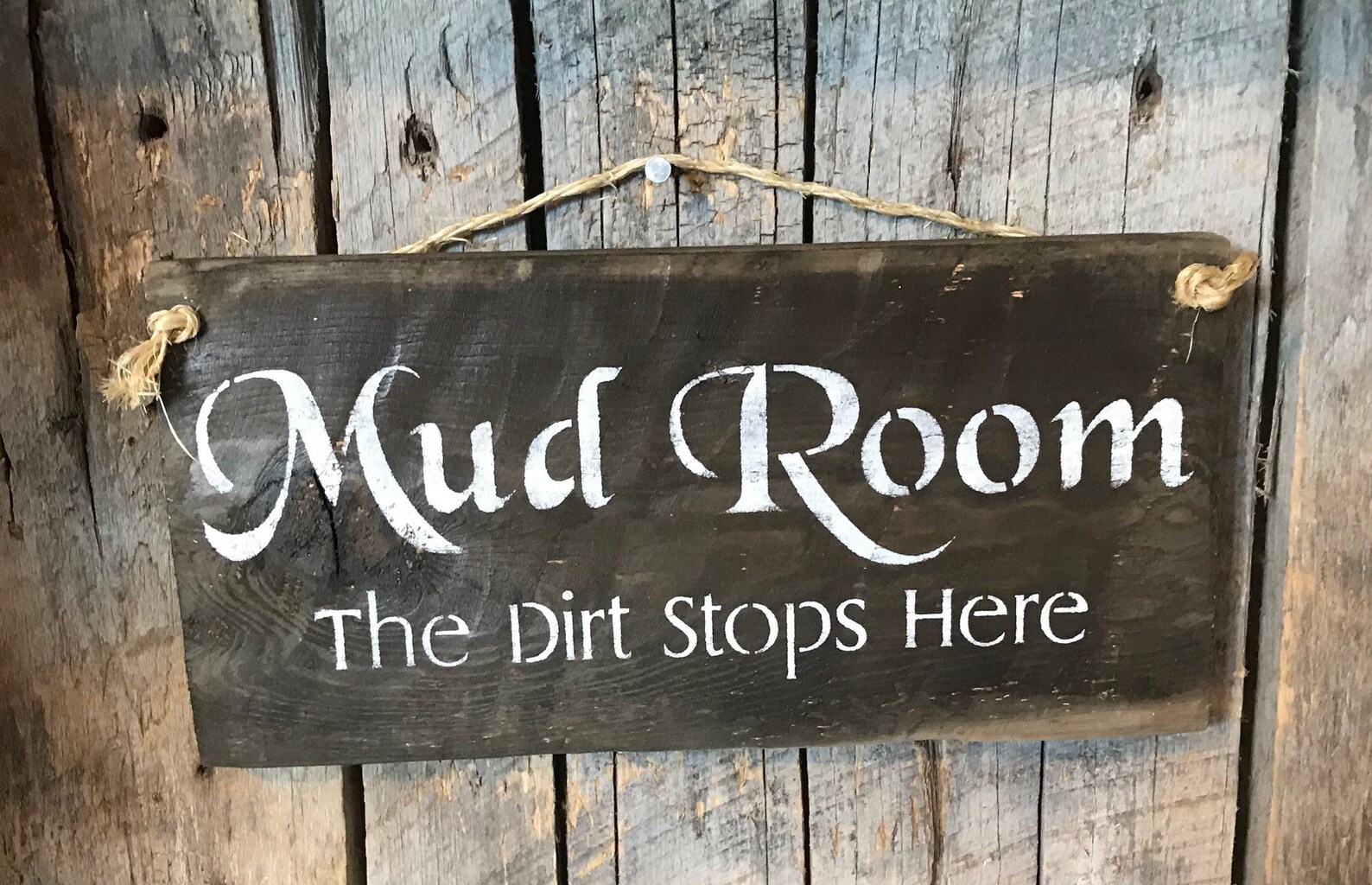 Mud Room Sign the Dirt Stops Here Barn Wood Sign Rustic - Etsy