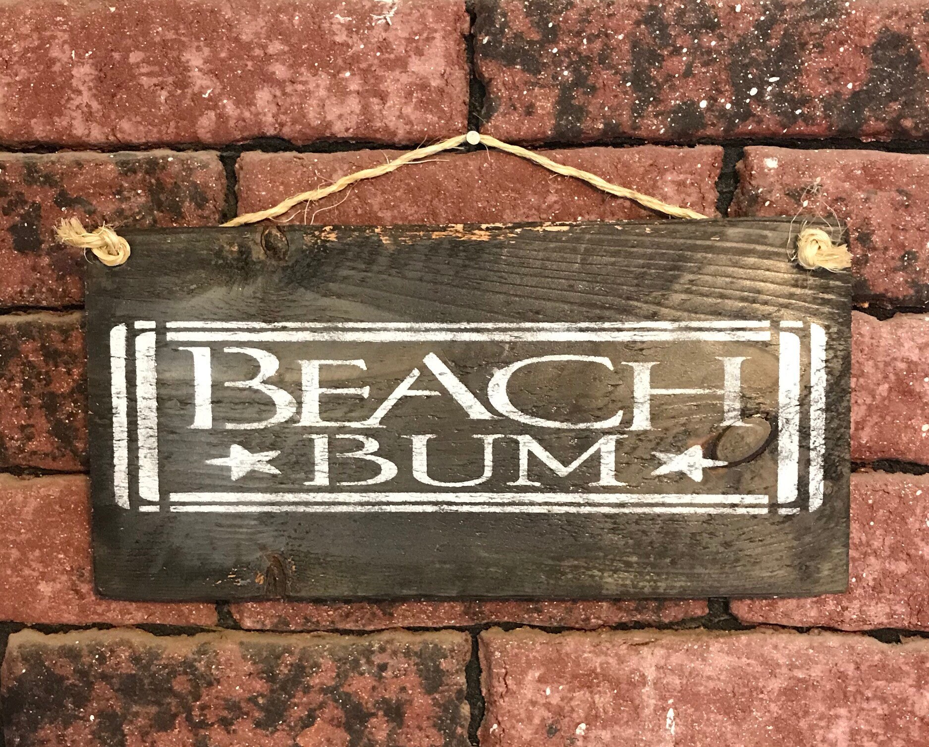 Beach Bum Sign Beach Wall Art Barn Wood Sign Beach Bum | Etsy