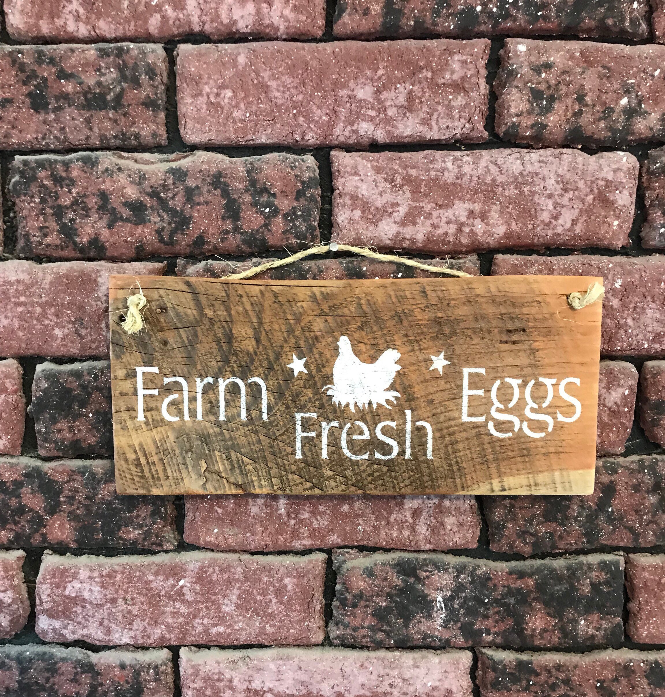 Farm Fresh Eggs Sign Eggs for Sale Sign Chicken Lovers | Etsy