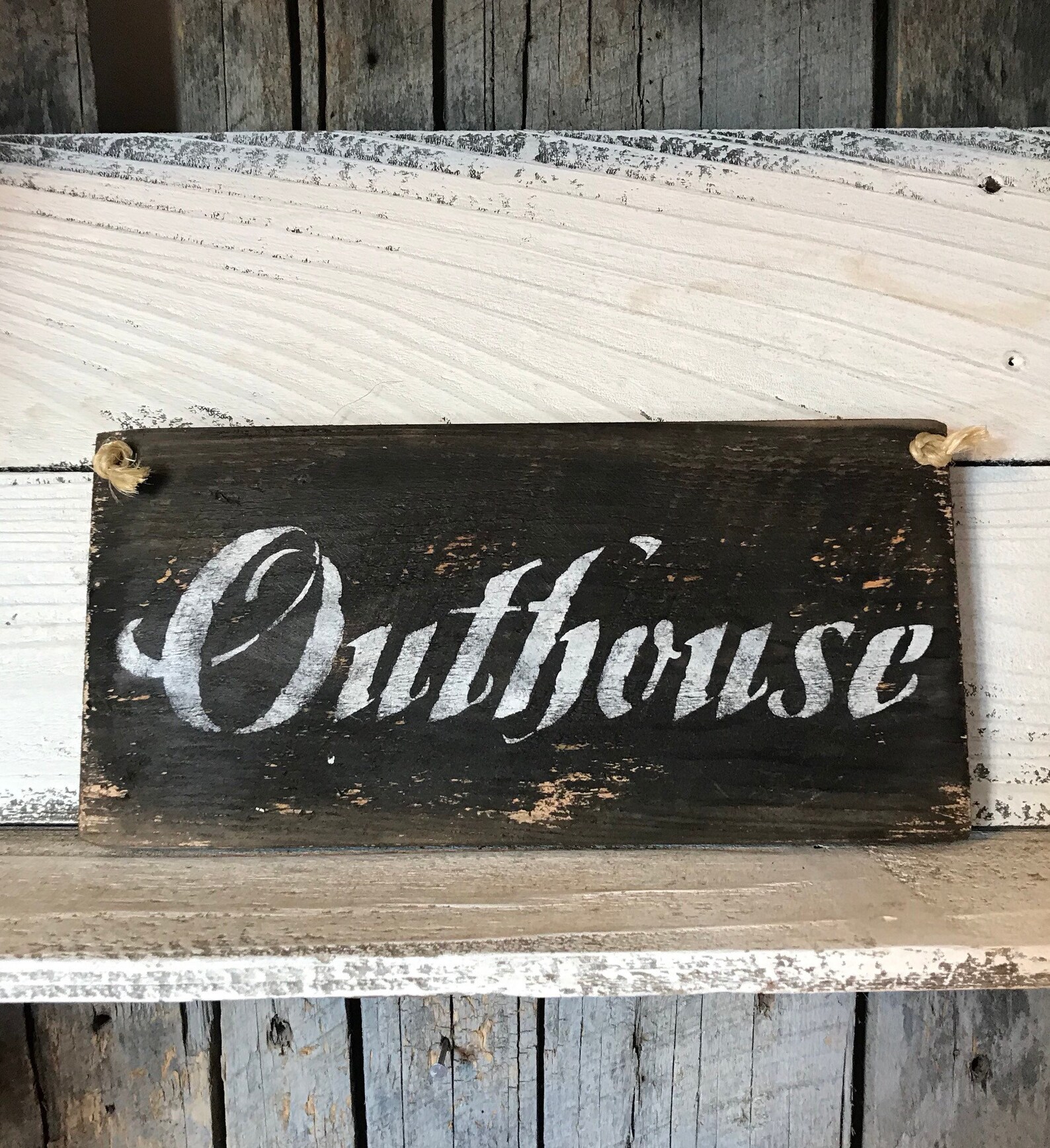 Outhouse Sign Bathroom Wall Decor Outhouse Bathroom Barn | Etsy