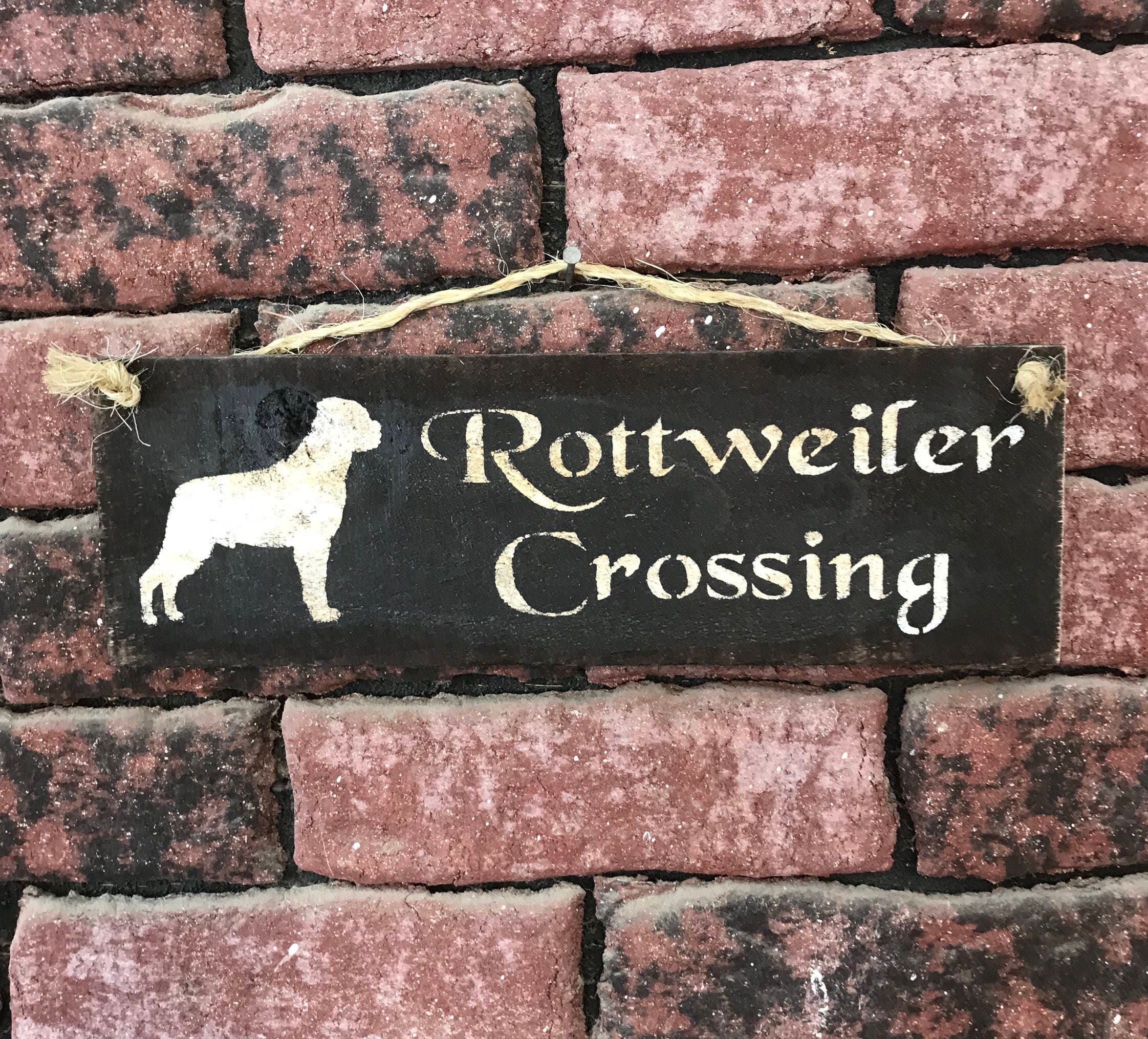 Rottweiler Sign Pallet Wood Sign Rottweiler Gift Rustic | Etsy