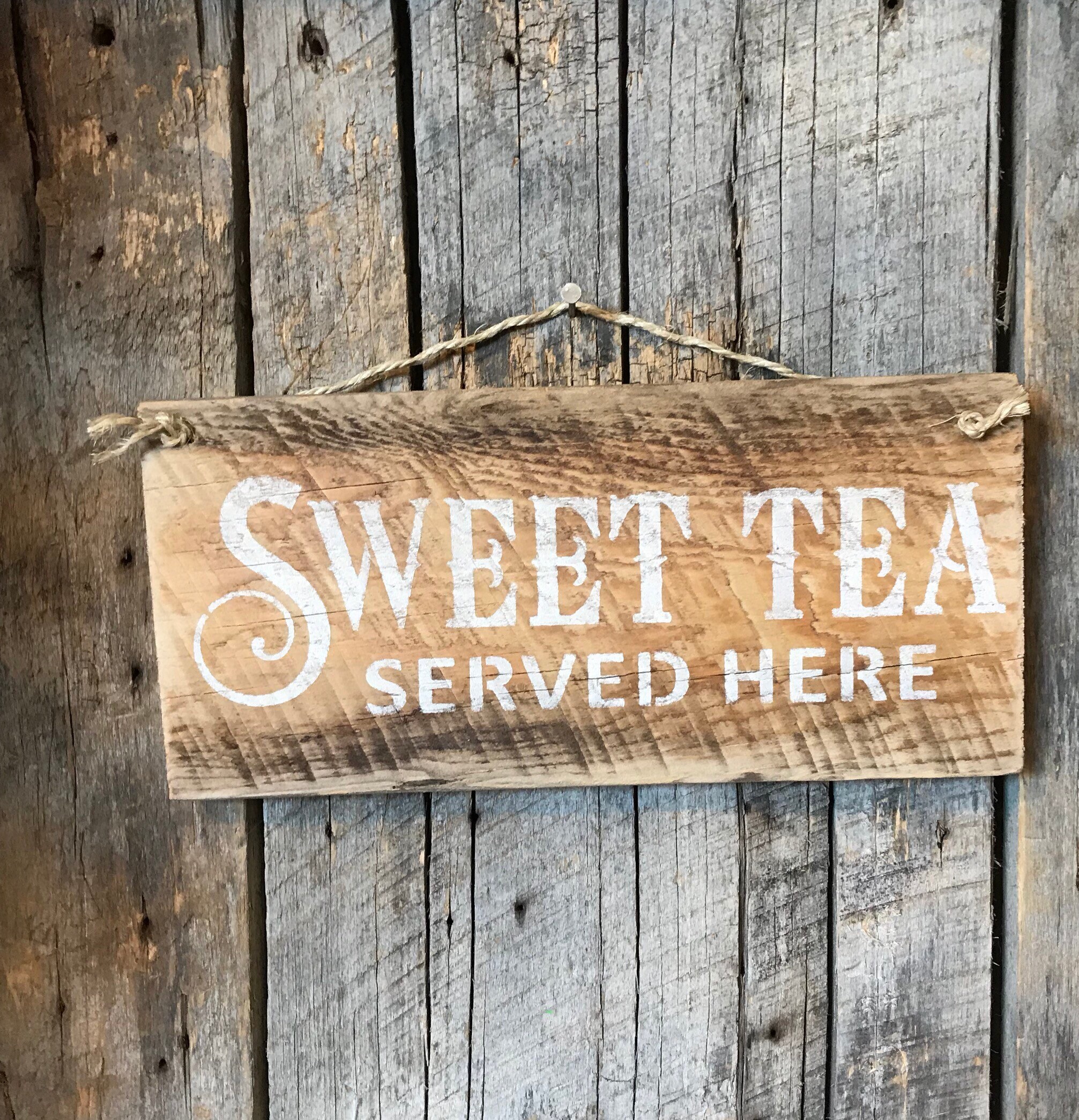 Sweet Tea Sign Sweet Tea Served Here Sign Tea Gifts For | Etsy