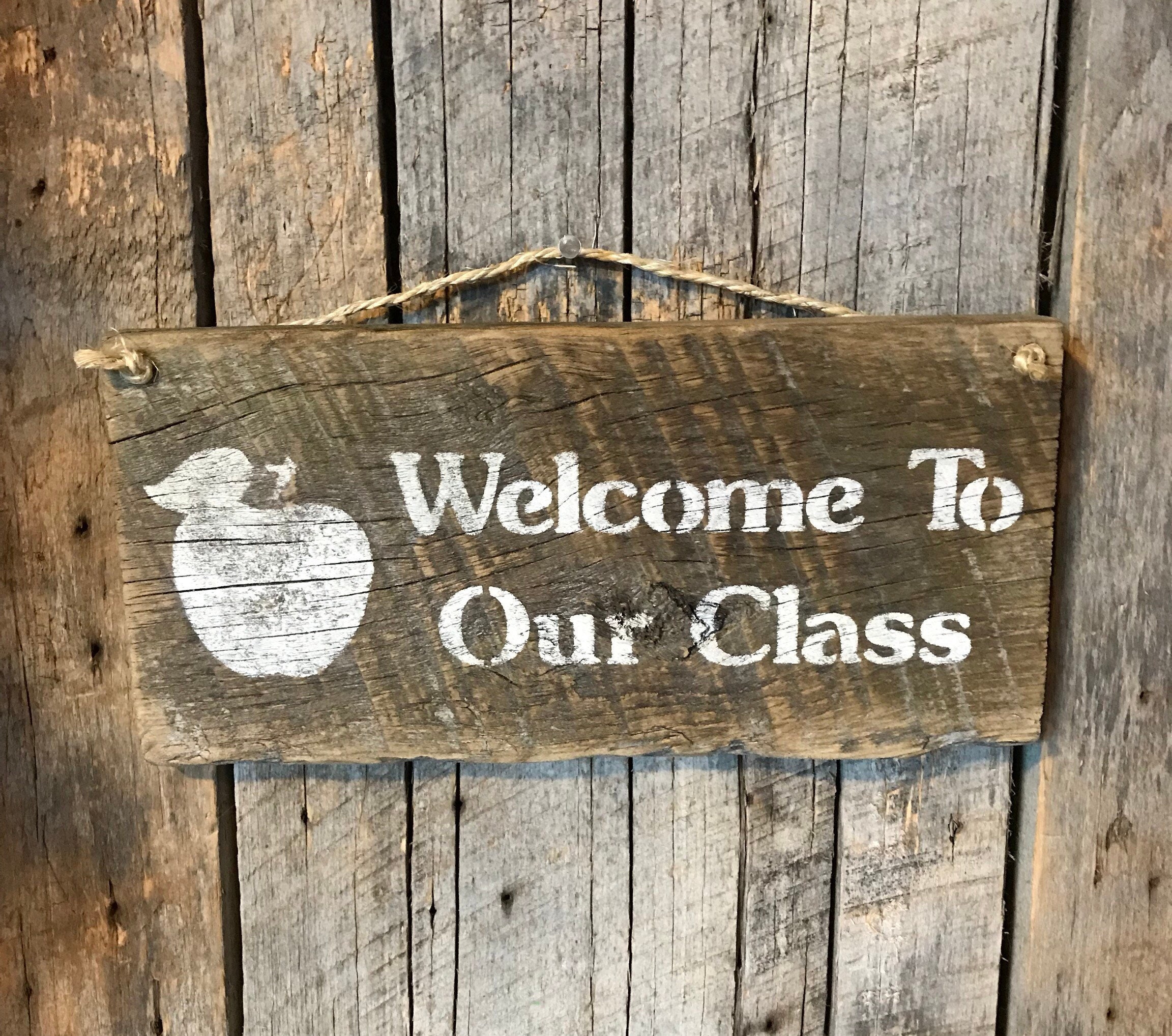 Welcome To Our Class Sign Classroom Door Sign Welcome Wall | Etsy