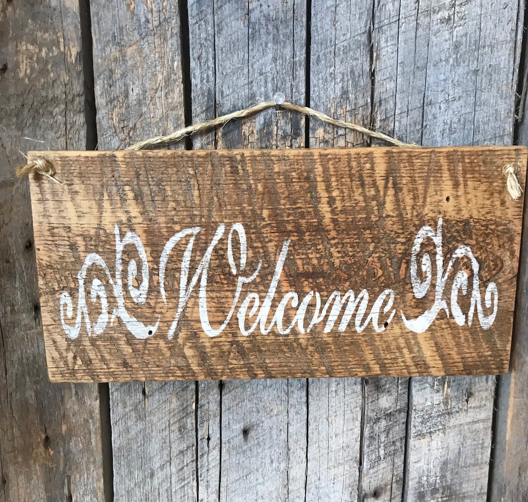 Welcome Sign Welcome Wall Decor Welcome Sign for Front - Etsy