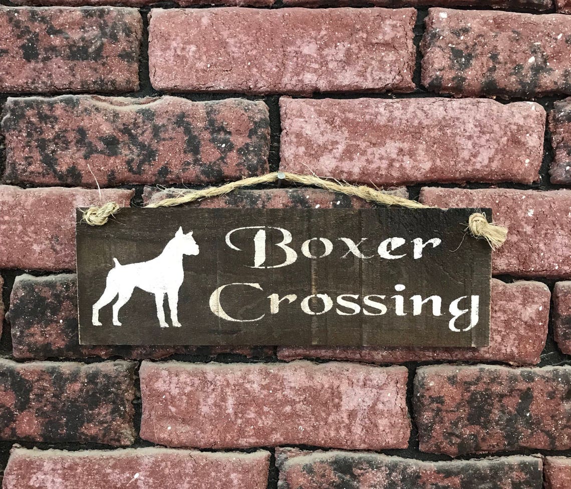 Boxer Dog Sign Pallet Wood Sign Rustic Wall Decor Boxer | Etsy