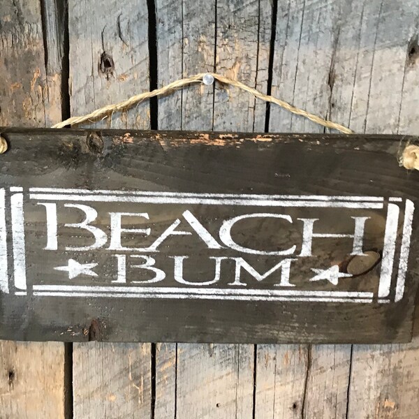 Beach Bum Sign - Etsy