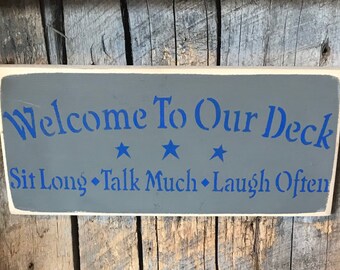 Outdoor Deck Signs - Etsy