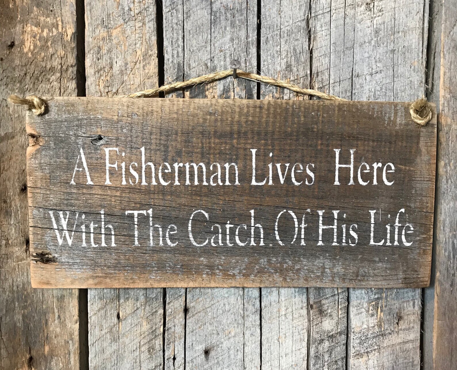Fisherman Catch of His Life Catch of My Life Sign Couples - Etsy