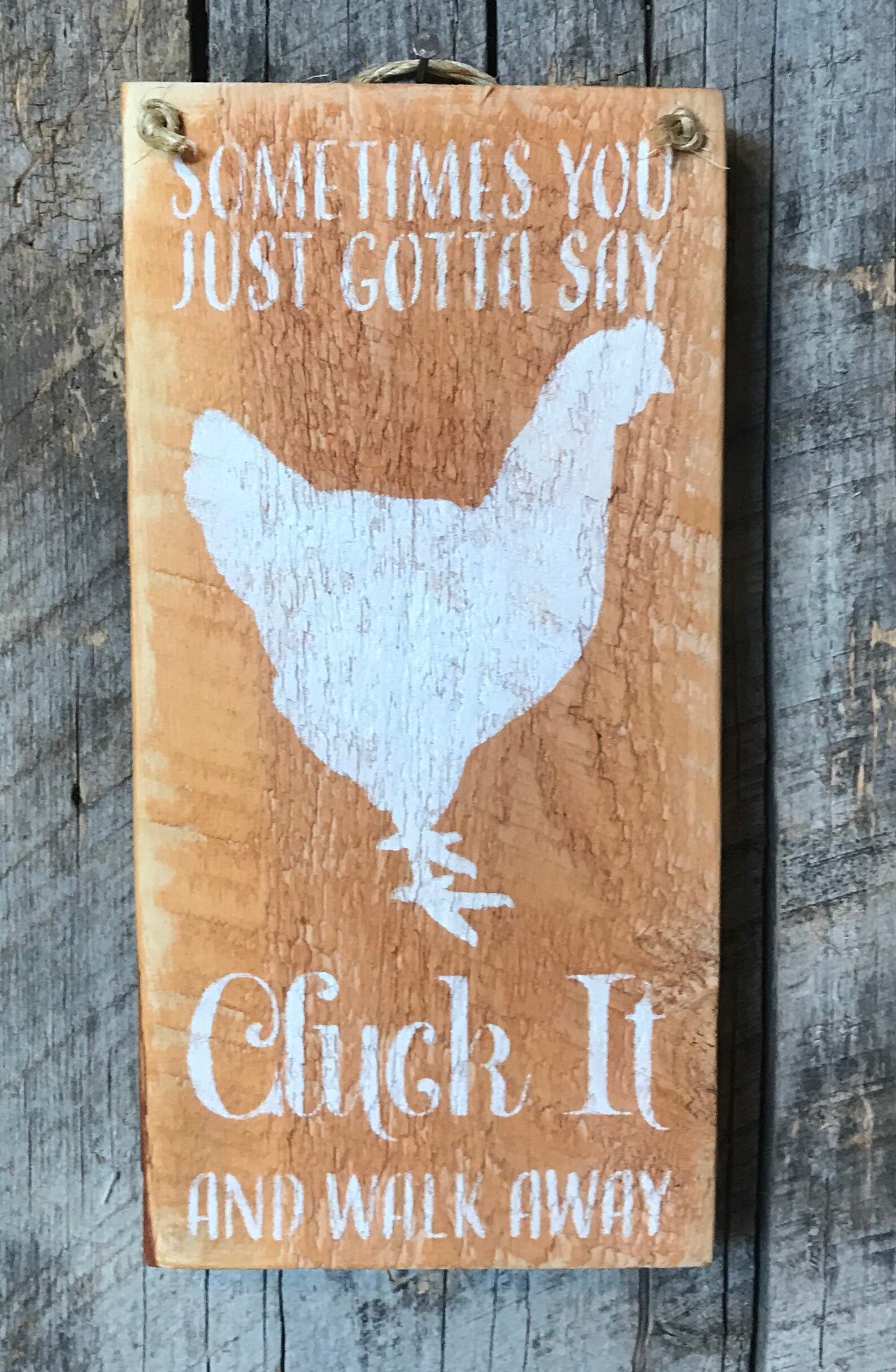 Sometimes You Just Gotta Say Cluck It Kitchen Wall Decor | Etsy