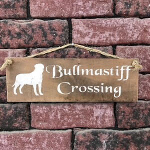 Bullmastiff Art Pallet Wood Sign Rustic Wall Decor Bull Mastiff Gifts ...