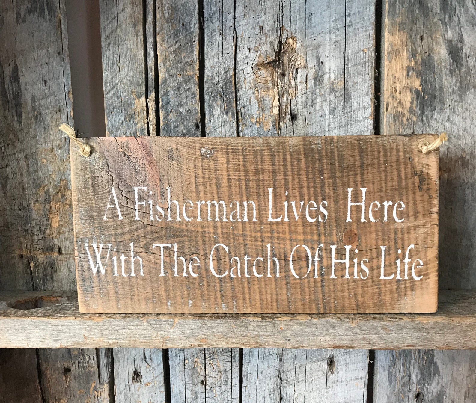 Fisherman Catch Of His Life Catch Of My Life Sign Couples | Etsy