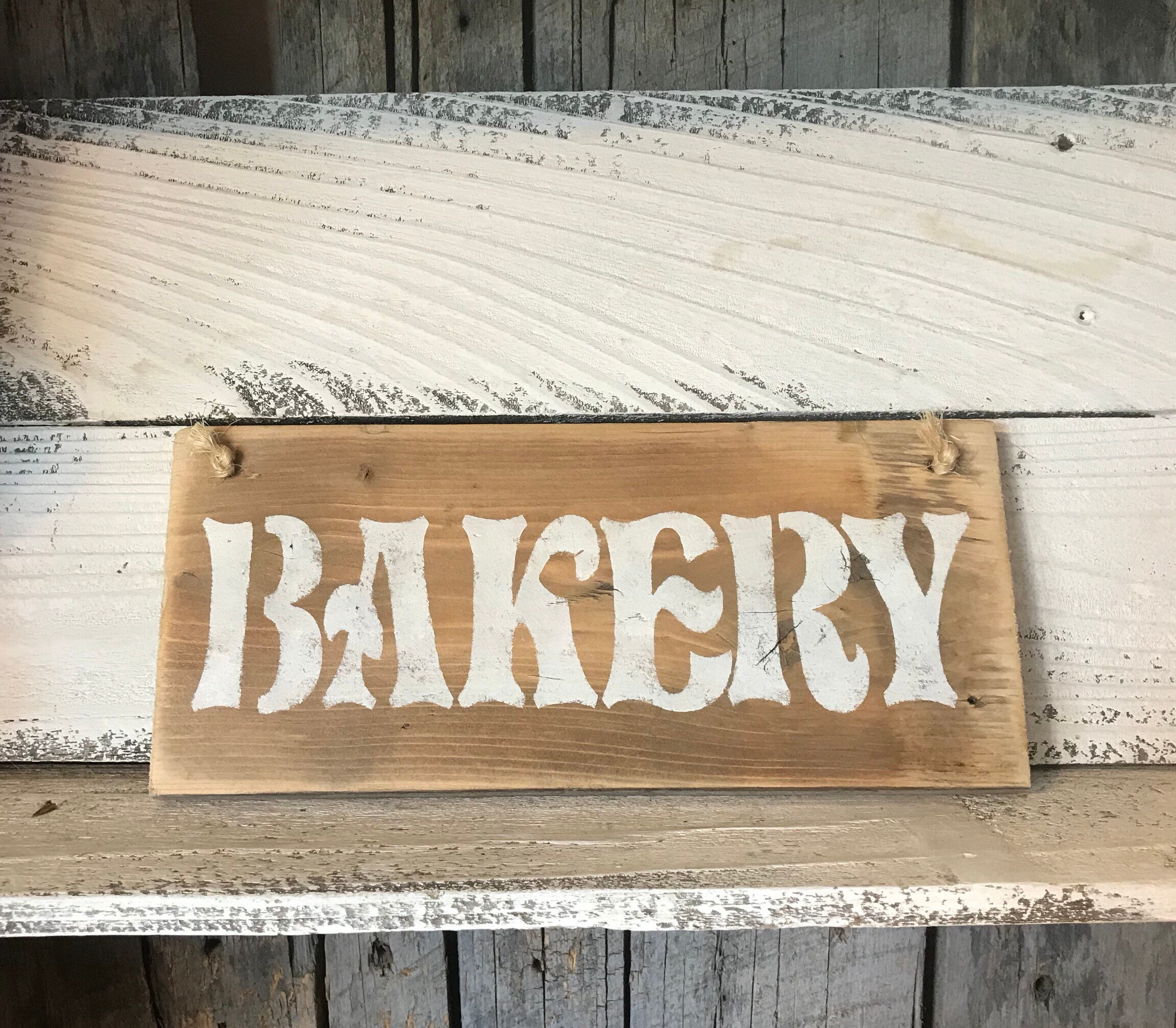 Bakery Sign Barn Wood Sign Bakery Wall Art Kitchen Wall | Etsy