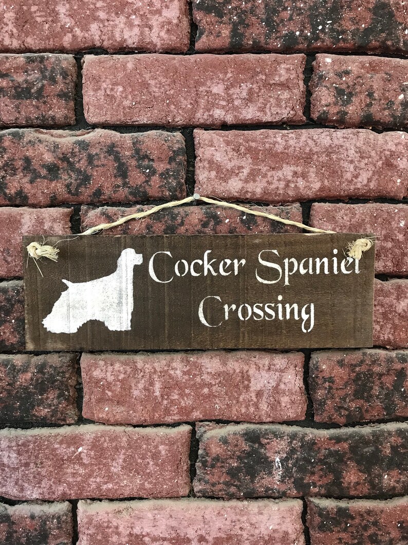 Cockerspaniel Art Cocker Spaniel Sign New Puppy Gift | Etsy