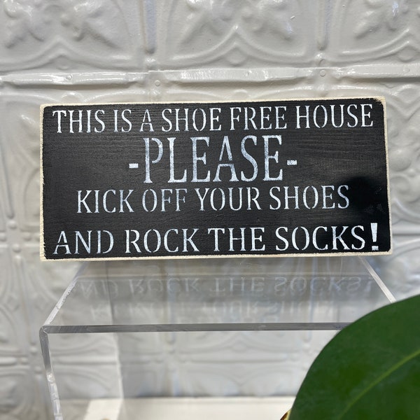 Shoes off Sign Funny - Etsy