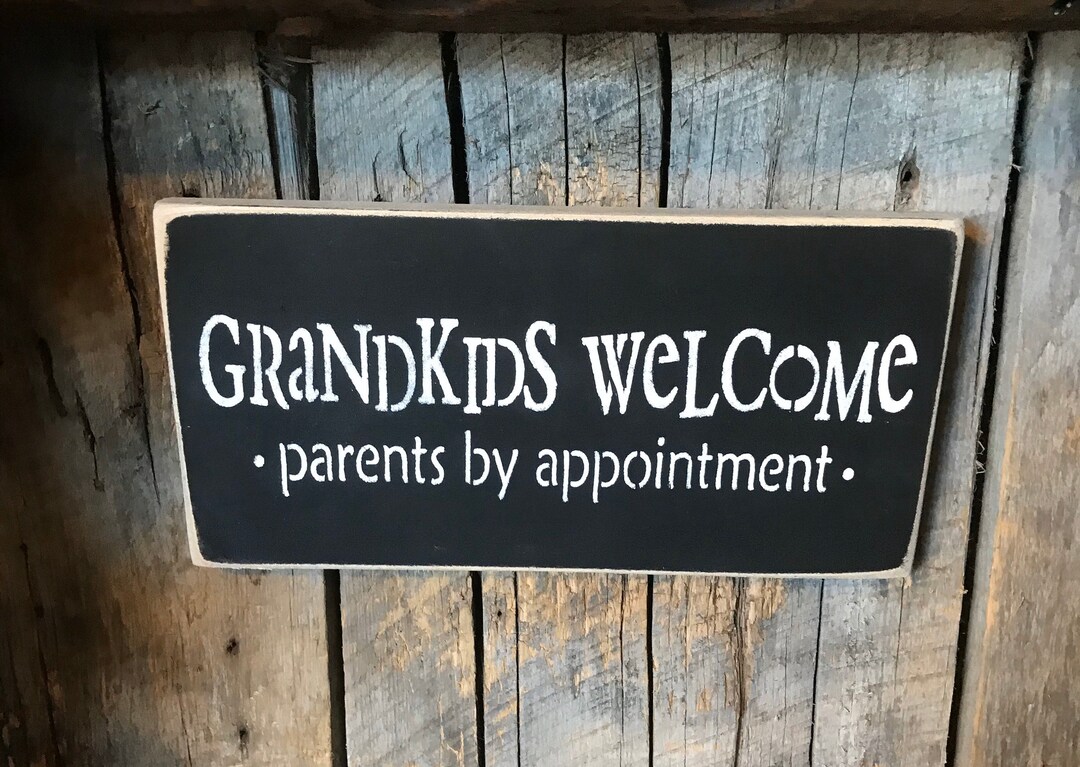 Grandkids Welcome Sign Grandchildren Sign Gifts for - Etsy