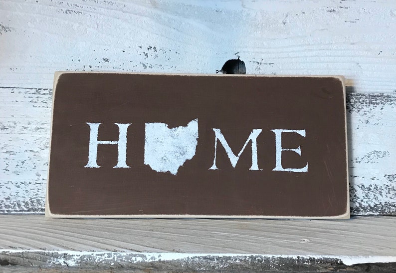 Ohio Home Sign Ohio State Sign Home Wall Decor Ohio Wall | Etsy