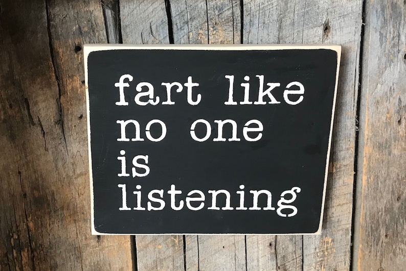 Fart Sign Bathroom Wall Decor Fart Gift Funny Wall Art | Etsy