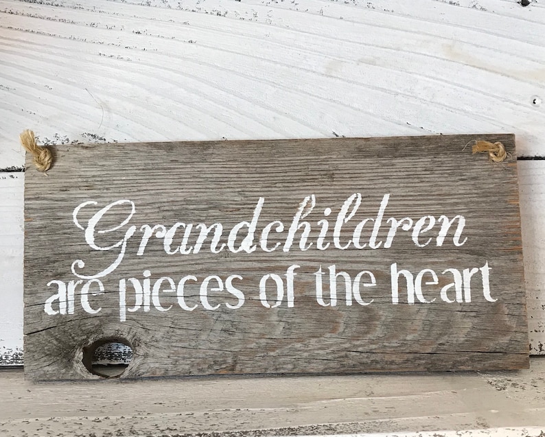 Grandchildren Sign Grandparent Gifts Grandchildren Wall | Etsy