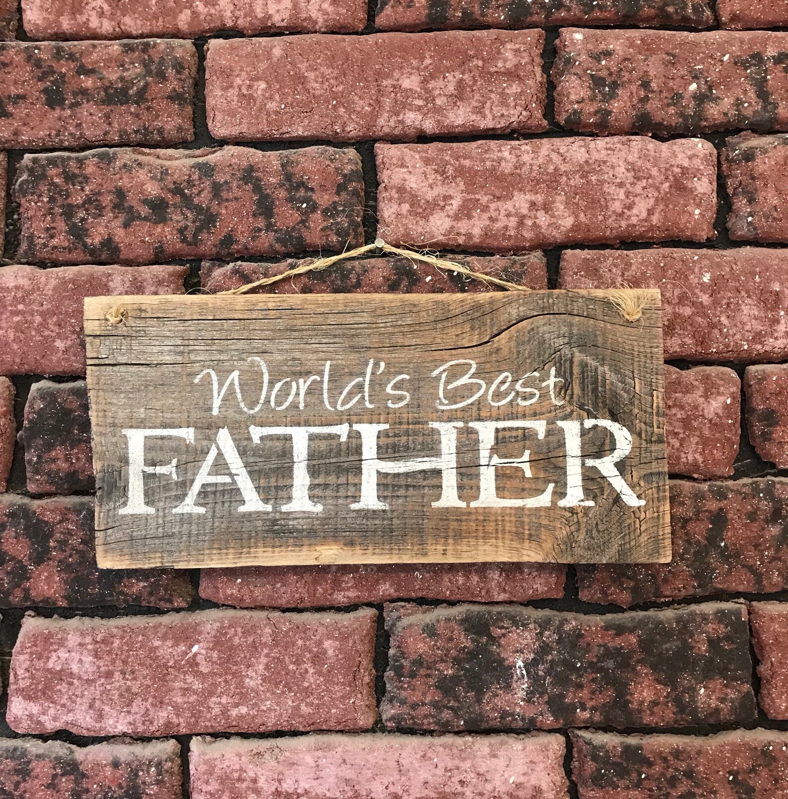 Dad Sign World's Best Father Sign Gift for Dad Barn - Etsy
