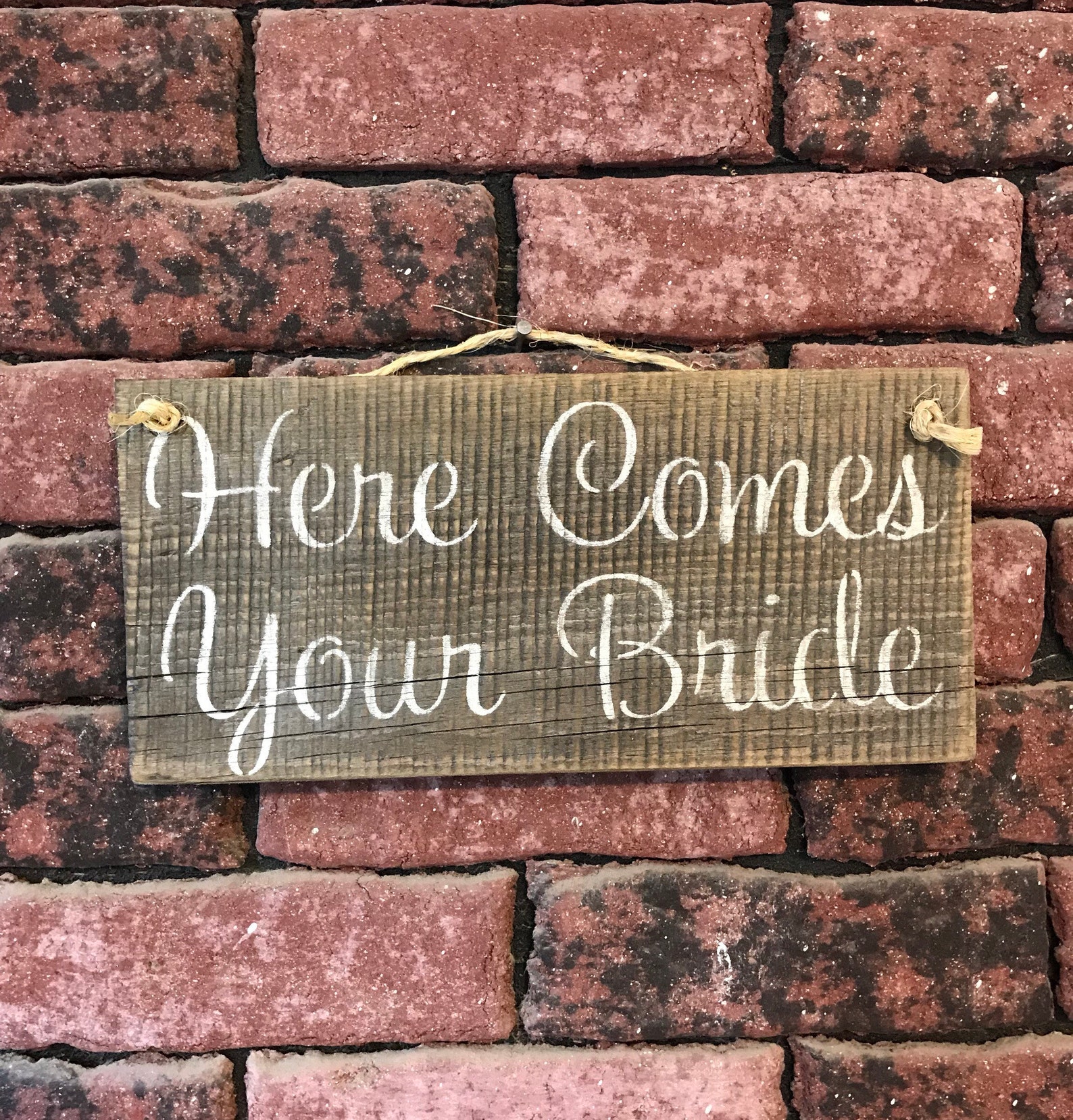 Here Comes Your Bride Sign Wedding Wall Art Wedding Sign | Etsy