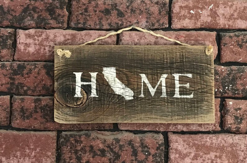 California Home Sign California State Wall Art Home Wall - Etsy