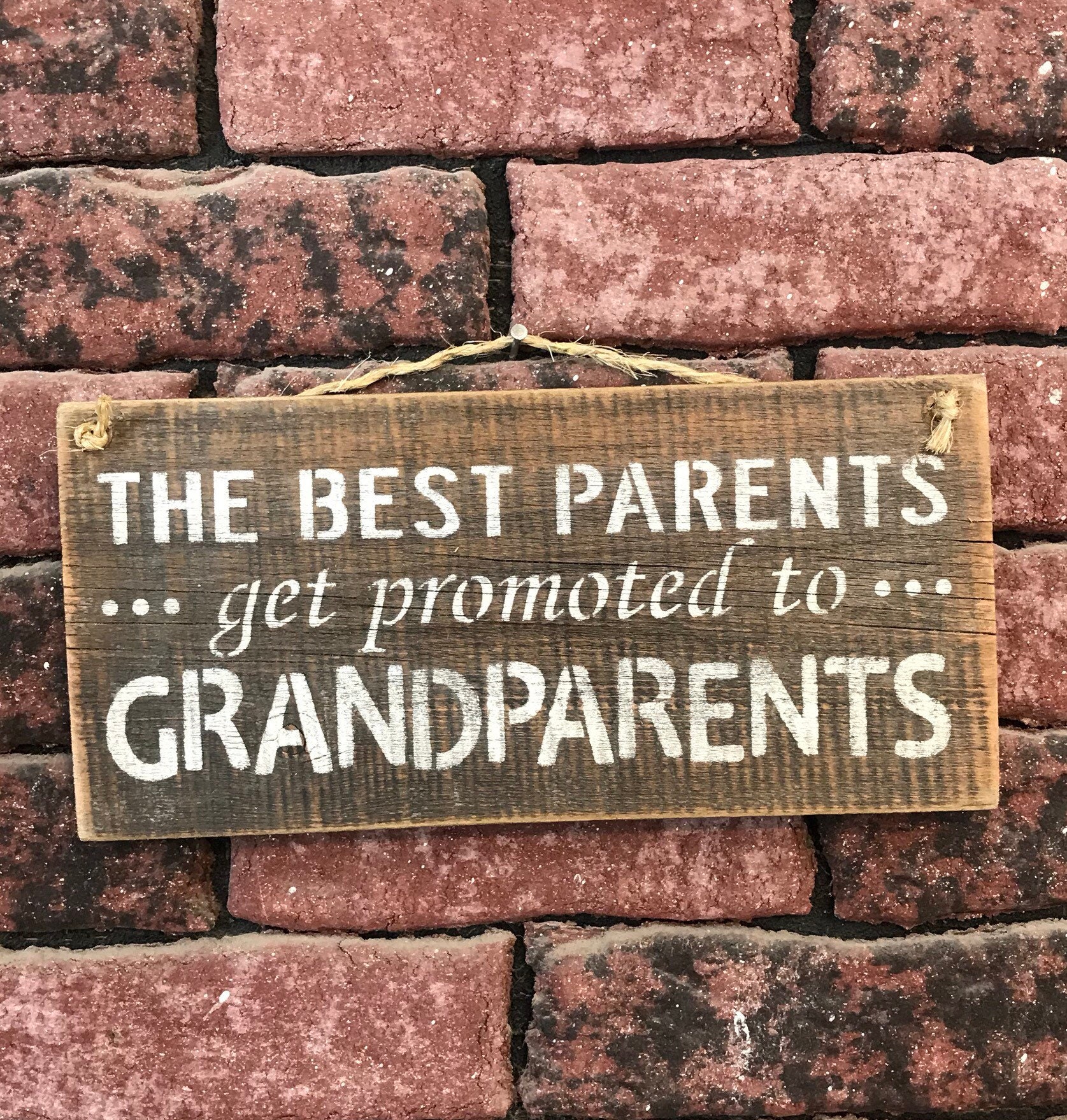 The Best Parents Get Promoted To Grandparents Sign Pregnancy | Etsy