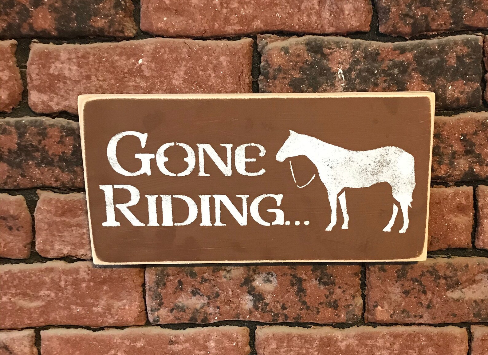 Horse Sign Gone Riding Horse Gift Horse Back Rider | Etsy
