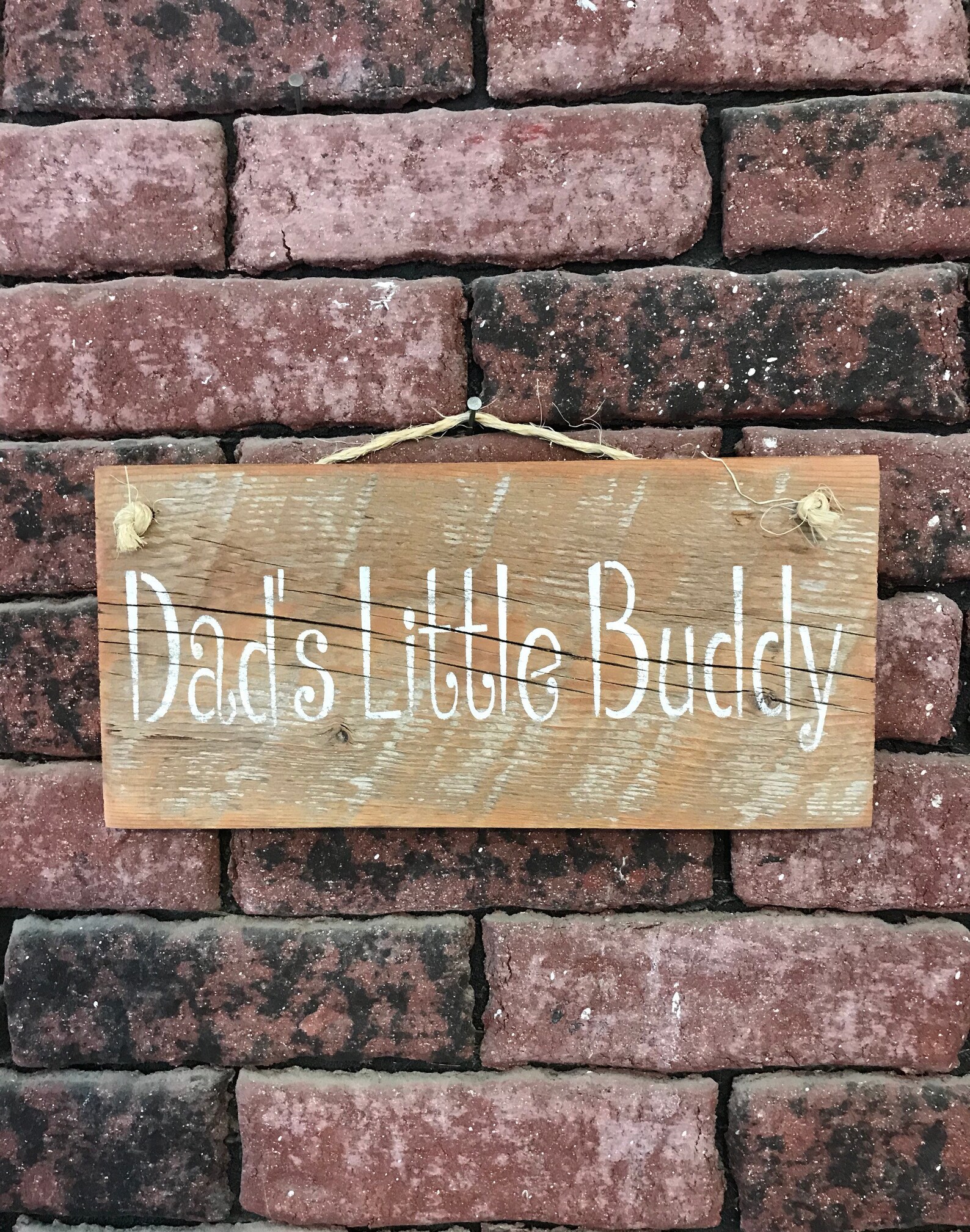Little Buddy Sign Gift for Dad Little Buddy Wall Art | Etsy