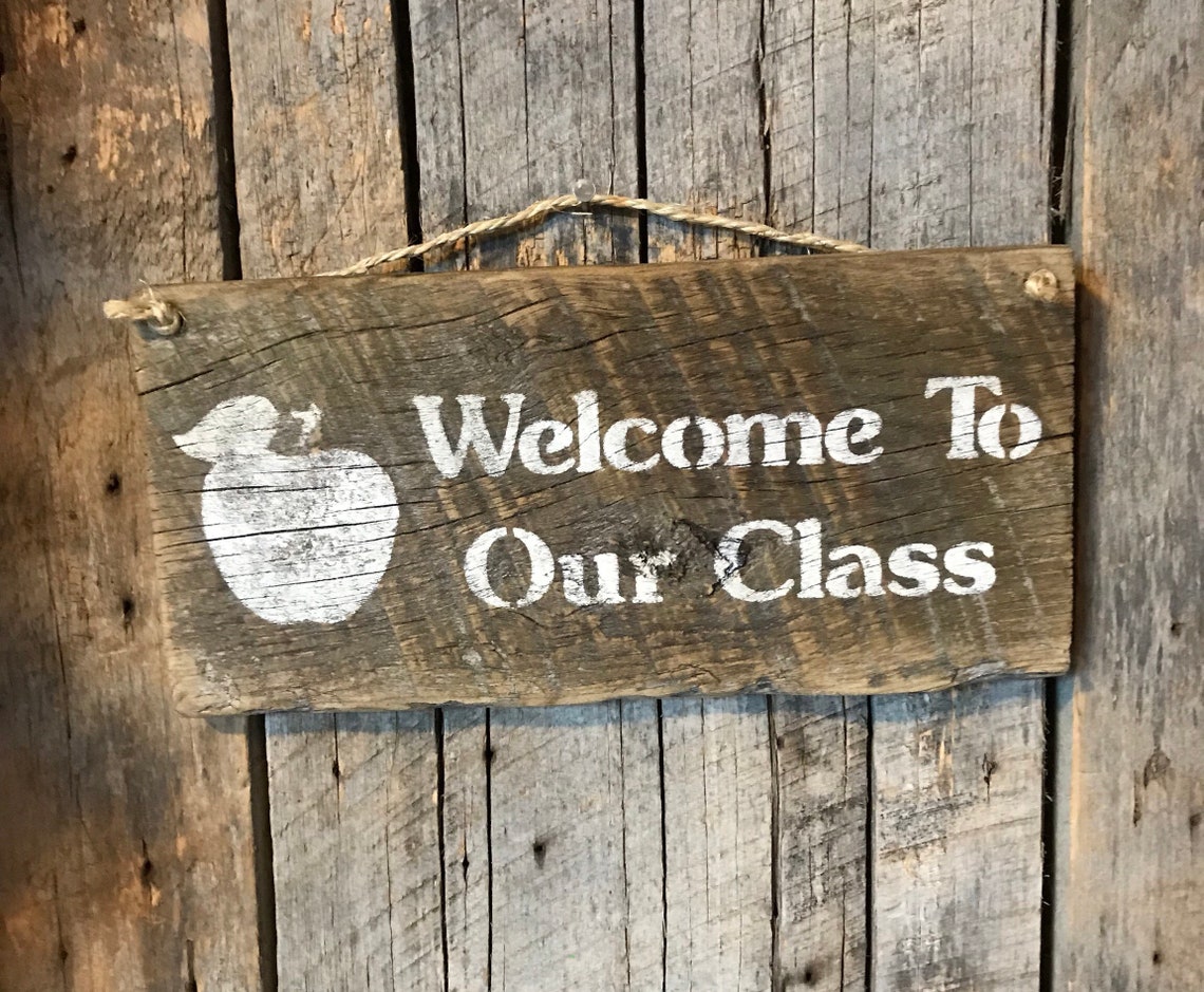 Welcome To Our Class Sign Classroom Door Sign Welcome Wall | Etsy