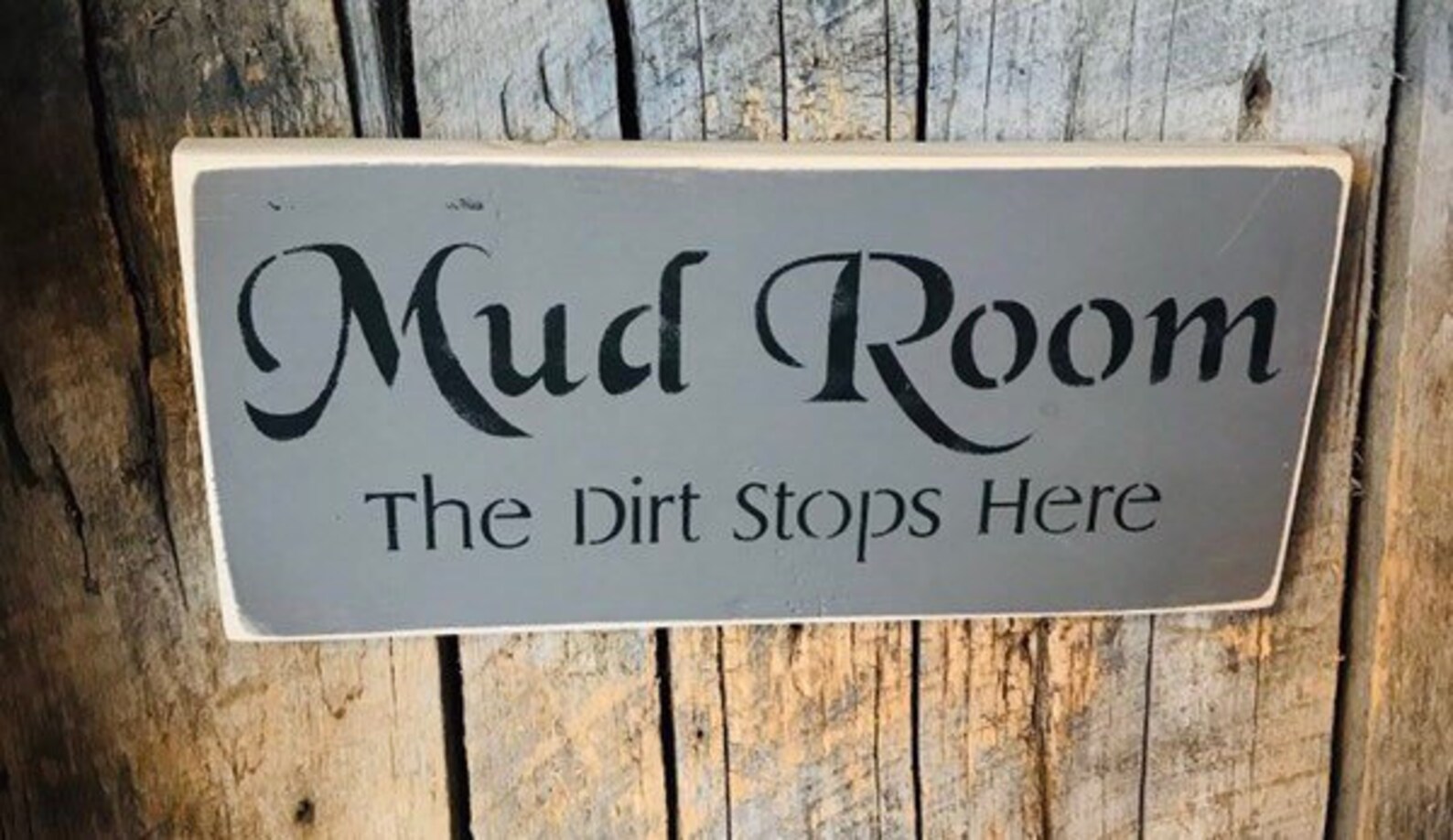 Mudroom Sign Mud Room Decor Painted Plaque Housewarming | Etsy