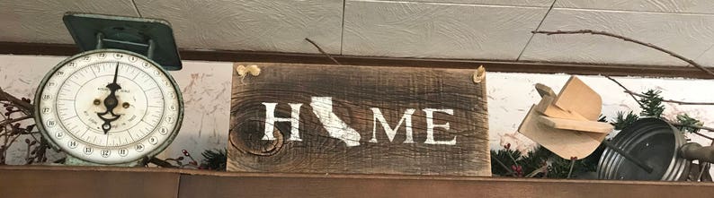 California Home Sign California State Wall Art Home Wall - Etsy