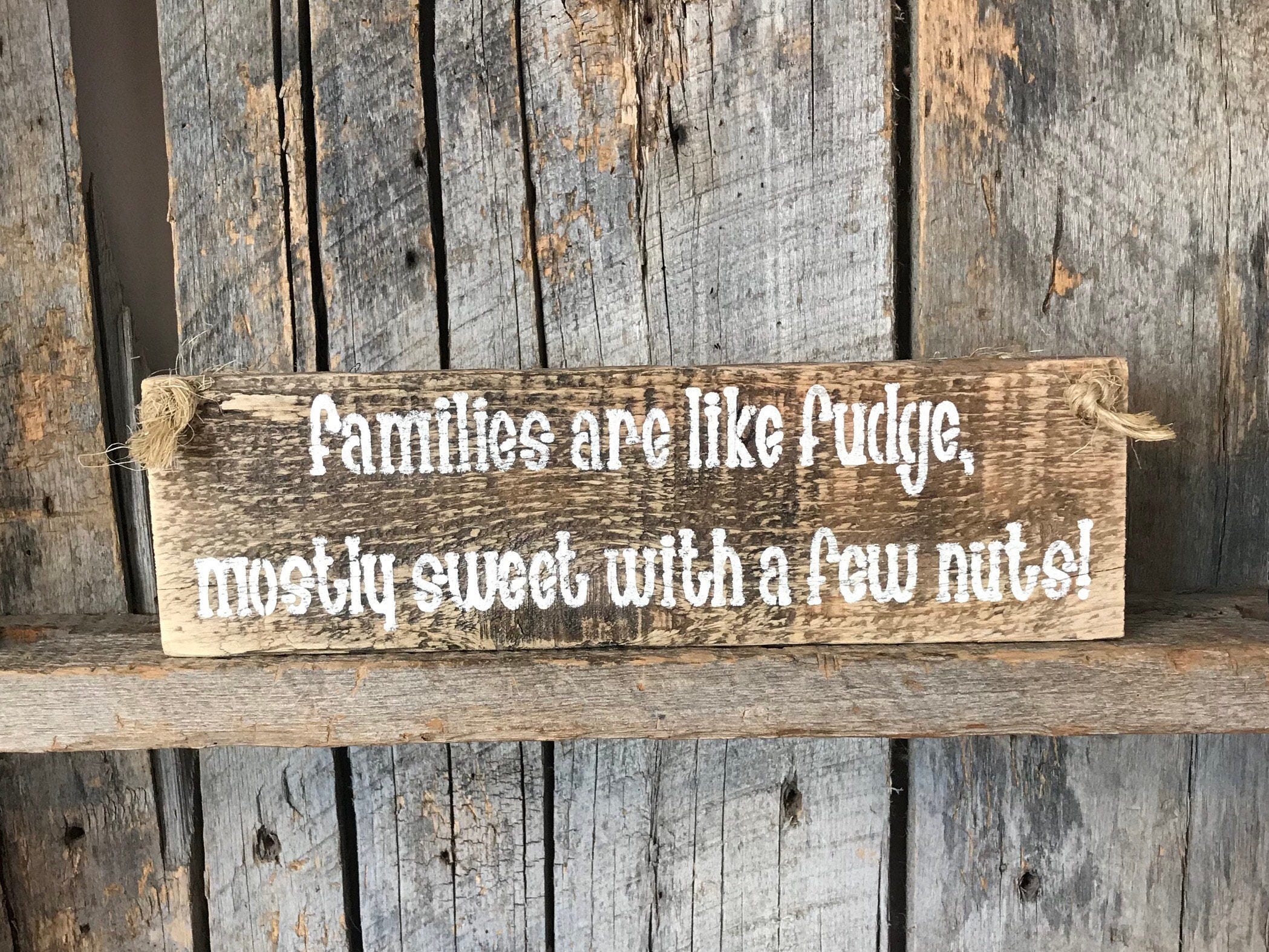 Families Are Like Fudge Sign Family Sign Family Wall Decor | Etsy