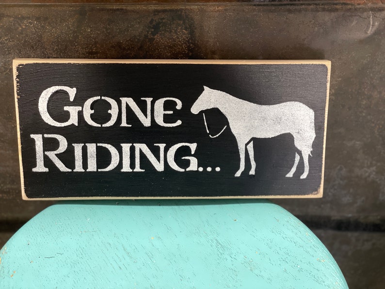 Horse Sign Gone Riding Horse Gift Horse Back Rider - Etsy