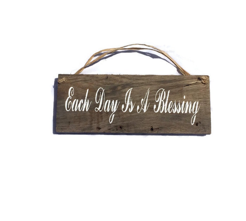 Blessings Sign Each Day is A Blessing Sign Blessings Wall | Etsy