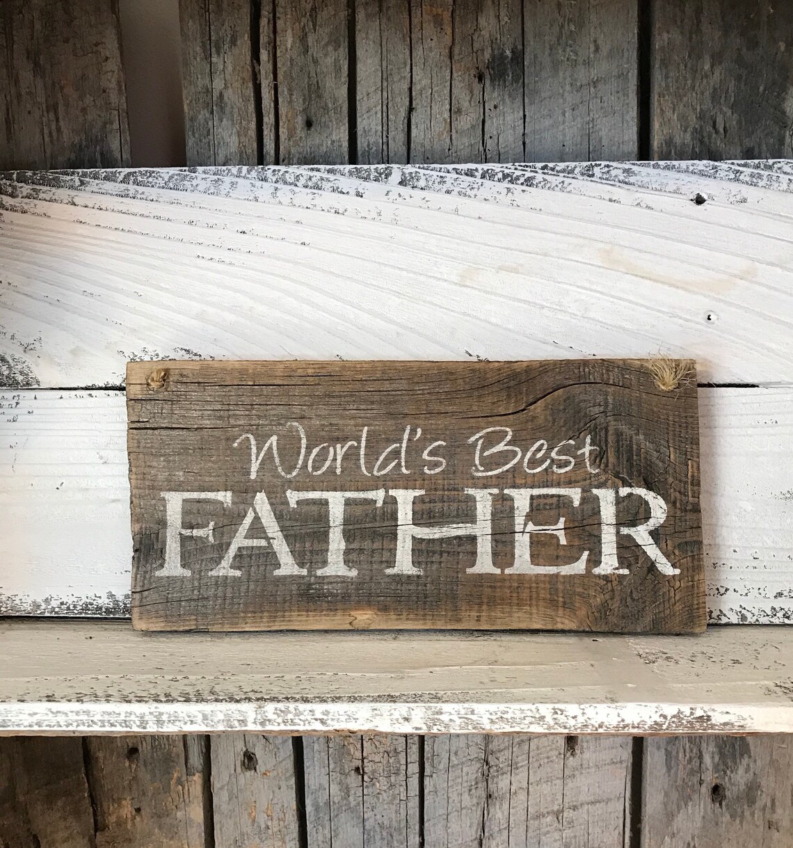 Dad Sign World's Best Father Sign Gift for Dad Barn - Etsy