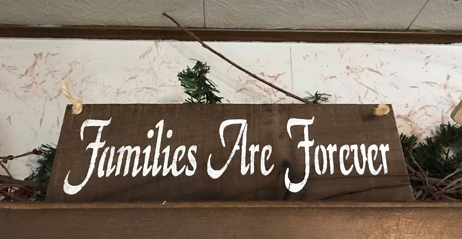 Families Are Forever Sign Family Wall Art Home Wall Decor - Etsy