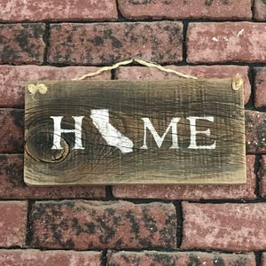 California Home Sign California State Wall Art Home Wall Decor ...