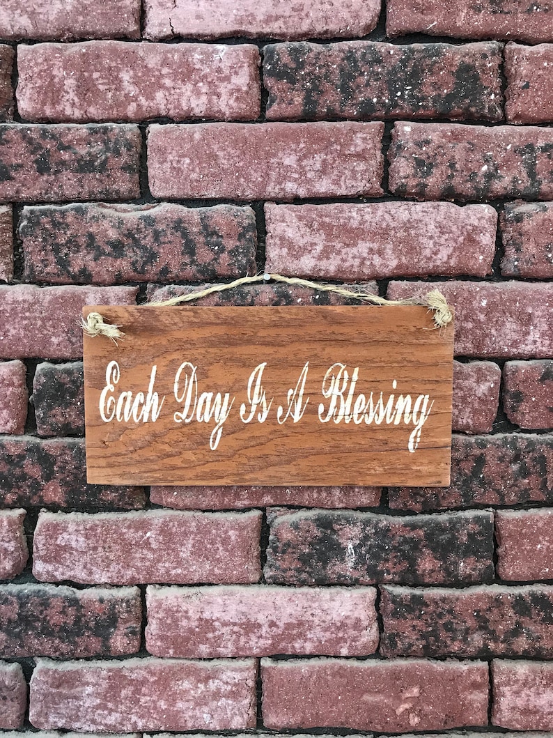 Blessings Sign Each Day is A Blessing Sign Blessings Wall - Etsy