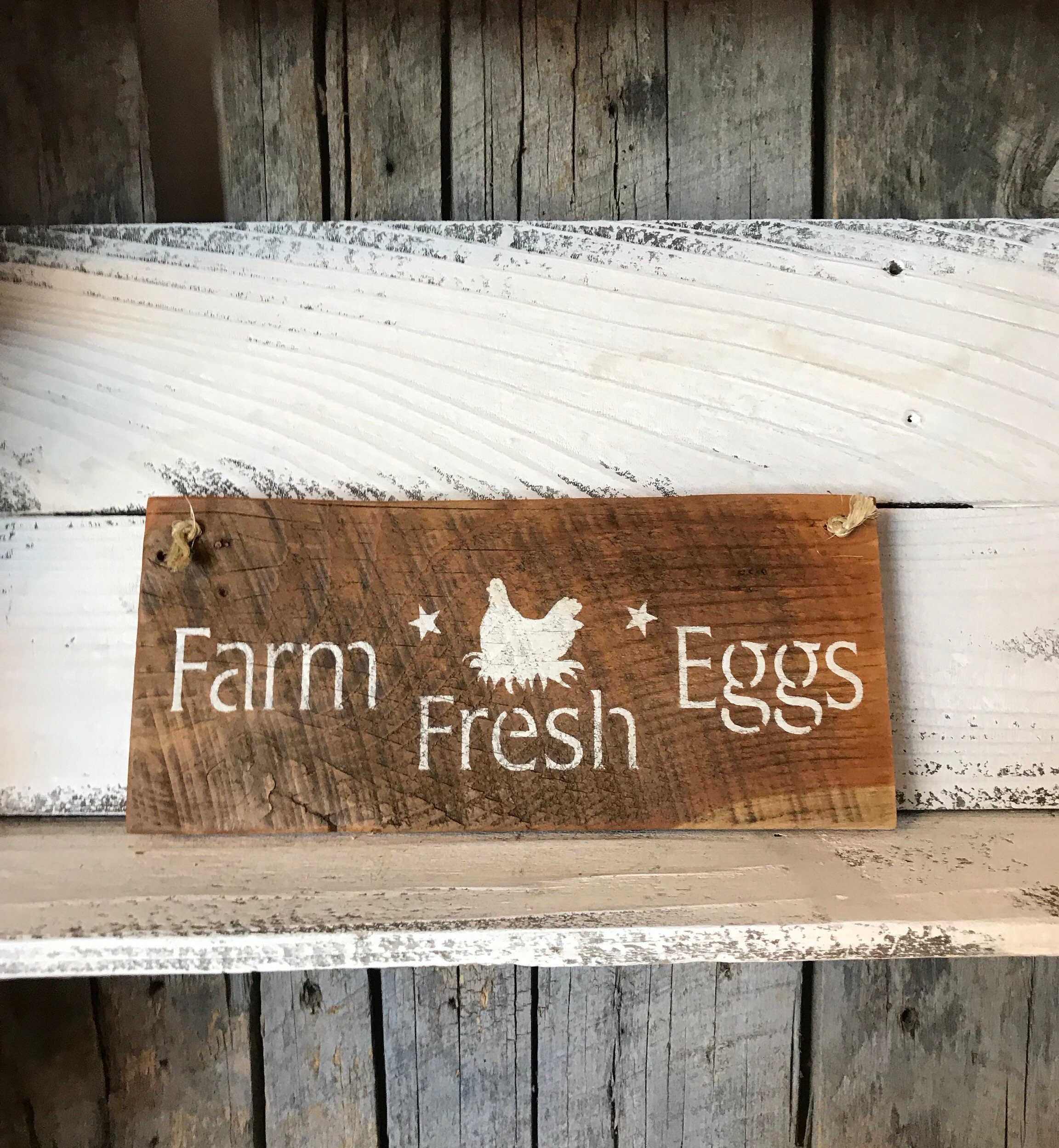 Farm Fresh Eggs Sign Eggs for Sale Sign Chicken Lovers | Etsy