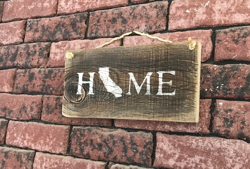 California Home Sign California State Wall Art Home Wall - Etsy