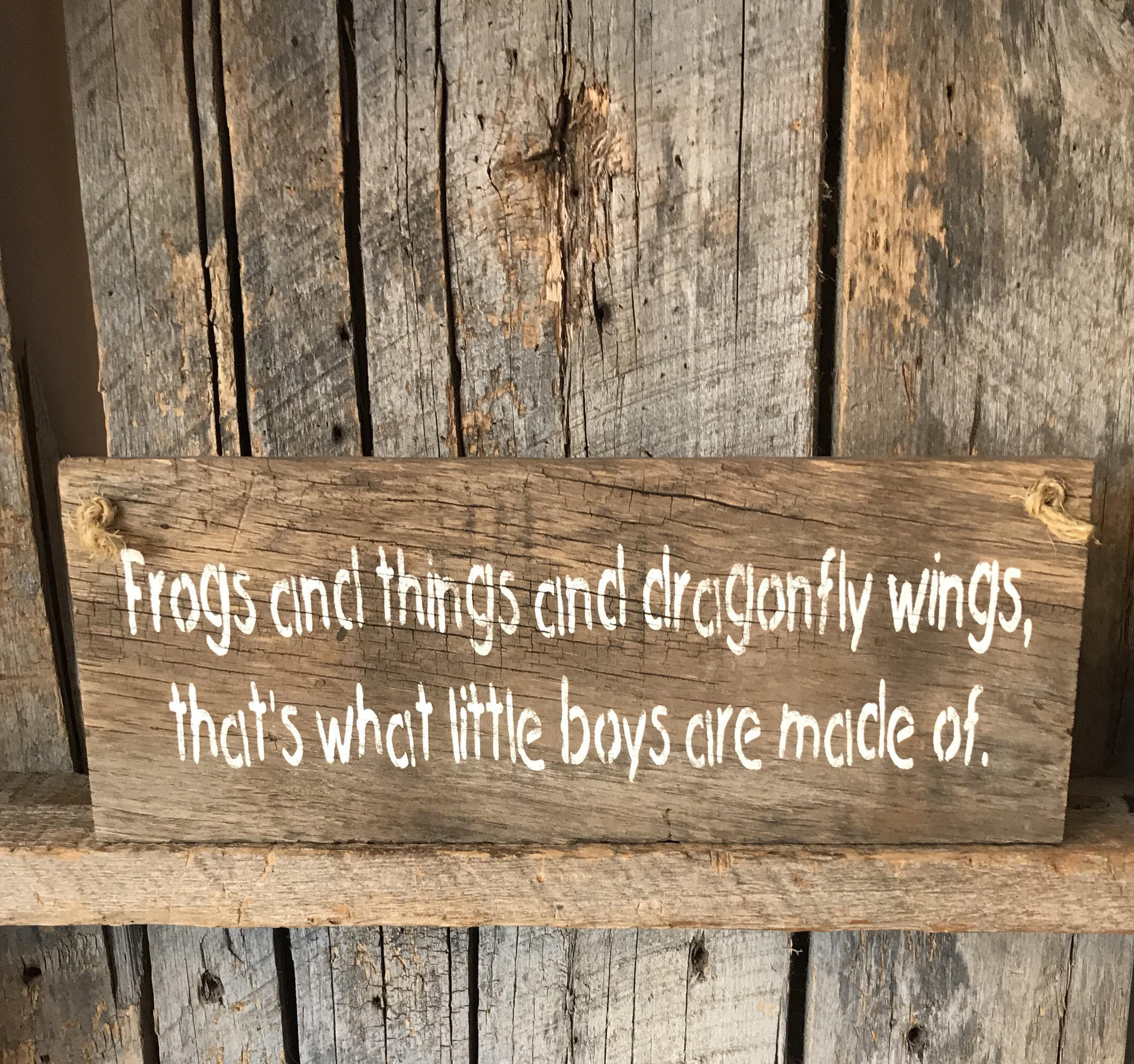 That's What Little Boys Are Made Of Sign Barn Wood Sign | Etsy