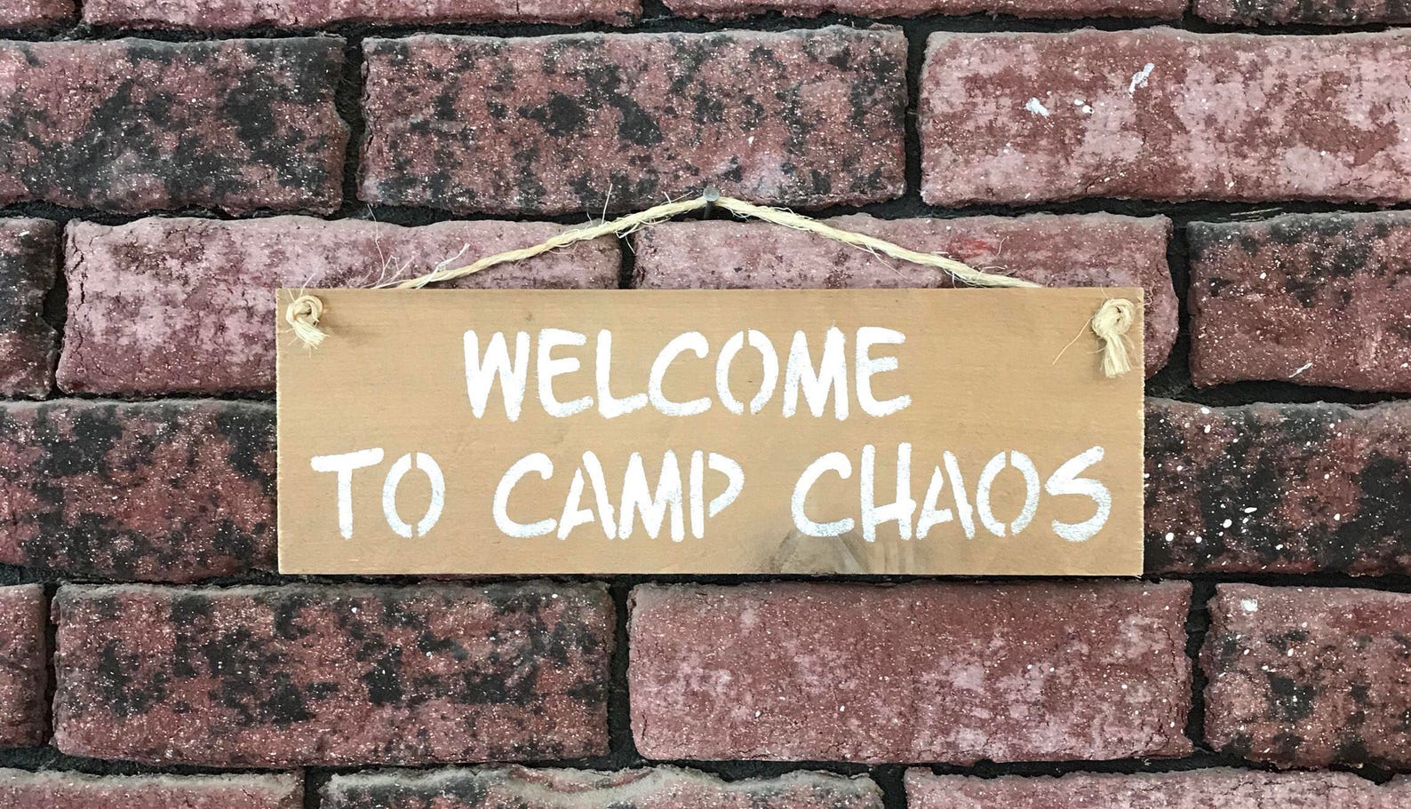 Welcome to Camp Chaos Art Hanging Pallet Wood Sign Rustic - Etsy