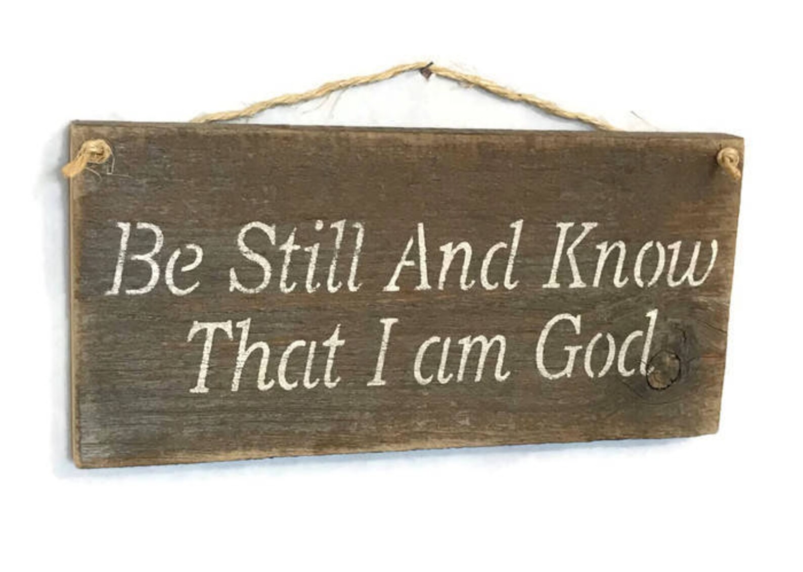 Be Still And Know That I Am God Sign Psalm 46 10 Bible | Etsy