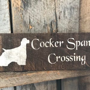 Cockerspaniel Art Cocker Spaniel Sign New Puppy Gift - Etsy