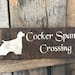 Cockerspaniel Art Cocker Spaniel Sign New Puppy Gift - Etsy