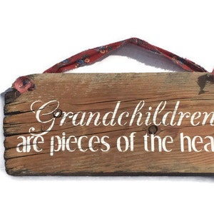 Grandchildren Sign Grandparent Gifts Grandchildren Wall Decor Grandkids ...