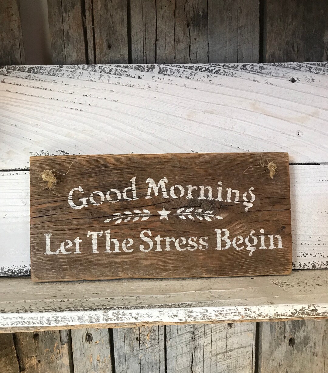 Good Morning Sign Stress Relief Gift Kitchen Sign Home Wall Decor Good ...