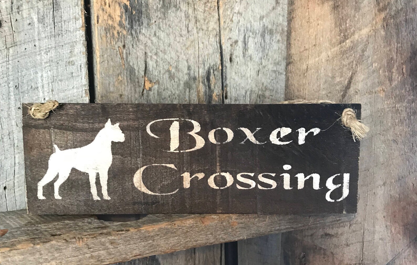 Boxer Dog Sign Pallet Wood Sign Rustic Wall Decor Boxer - Etsy
