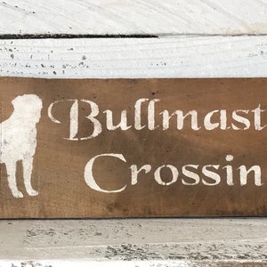 Bullmastiff Art Pallet Wood Sign Rustic Wall Decor Bull Mastiff Gifts ...